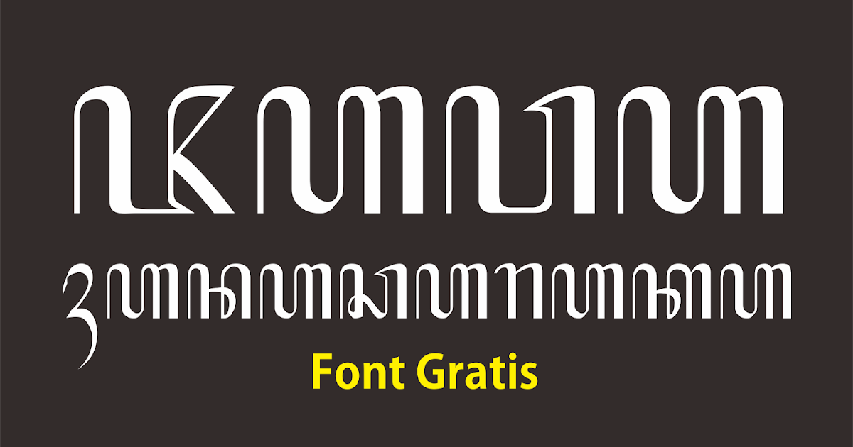 DOWNLOAD FONT JAWA HANACARAKA GRATIS - CONTOH DESIGN GRATIS