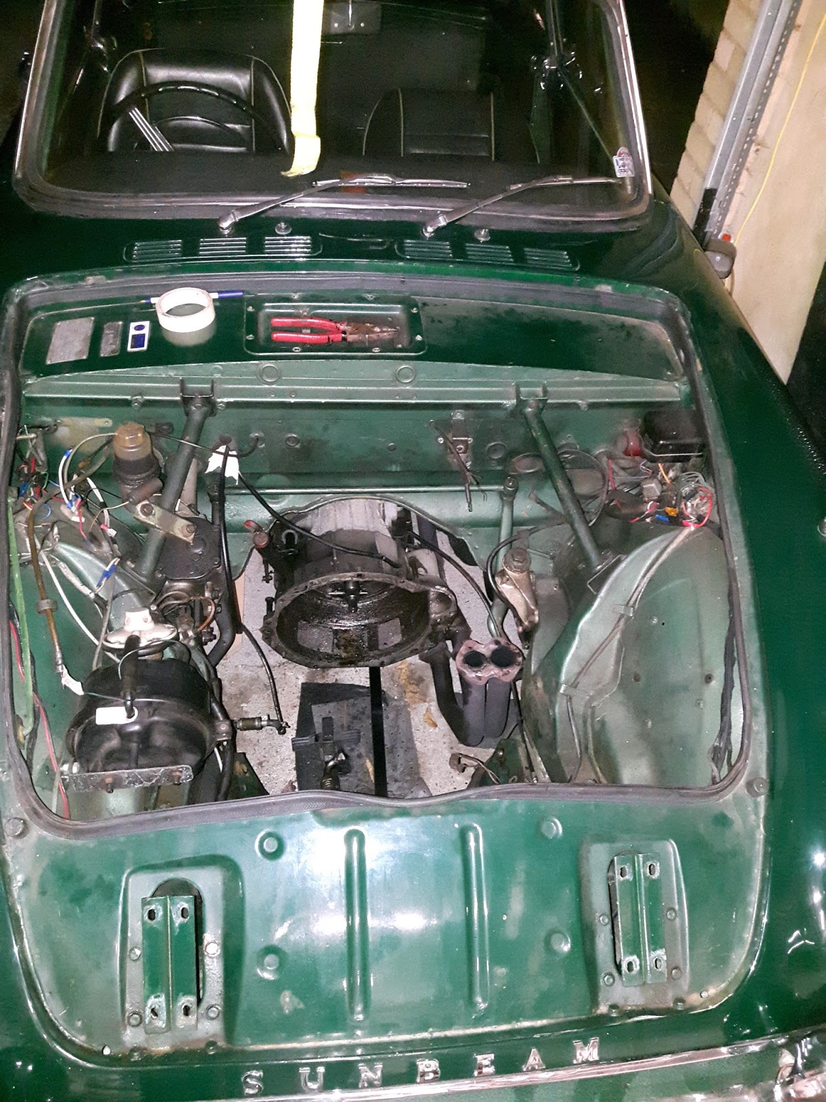 Sunbeam Alpine Series 3 conversion to V6 2.8: Engine removal - the ...