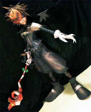 Kingdom Hearts : Halloween Town Sora Paper Model | Paperized Crafts