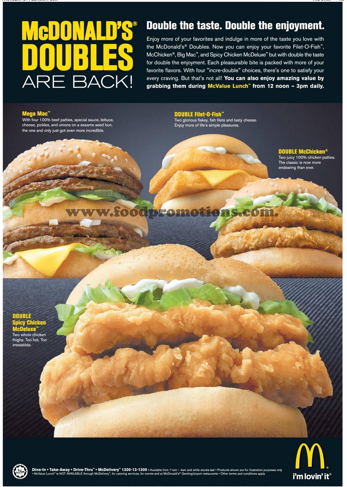 Food Street: MC DONALD'S DOUBLES