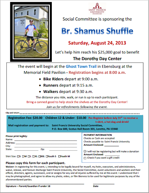 Ebensburg Area Running Club Blog: The Brother Shamus Shuffle