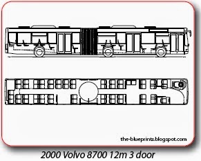 Vector Blueprints - Cars, Trucks, Busses and others: Volvo Bus - Vector ...