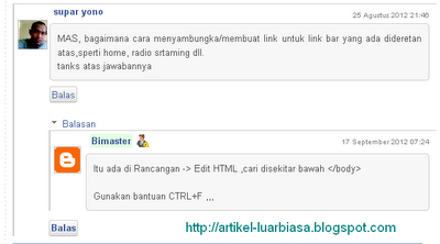 CSS Style untuk thread komentar default template blogger Keren ...