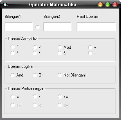 Operator pada Visual Basic - STUDY RPL