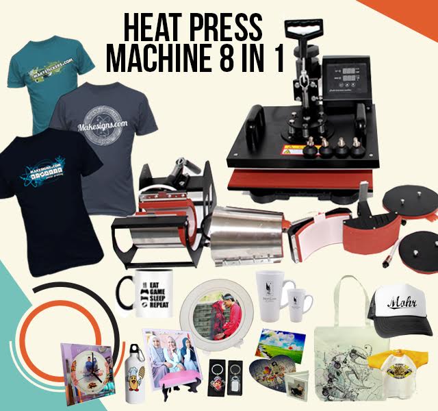 Mesin Printing Baju Dan Cenderahati Heat Press