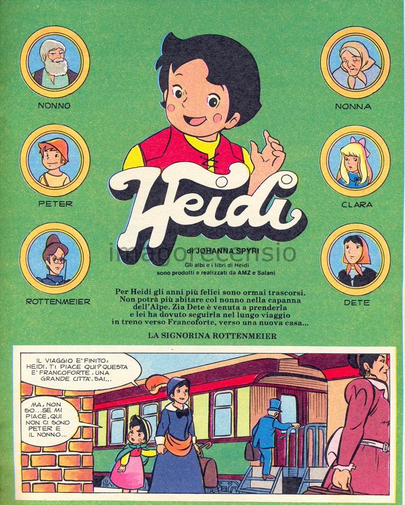 Imago Recensio: Heidi nel "Corriere dei Piccoli" - Ultimi 6 numeri (dal ...