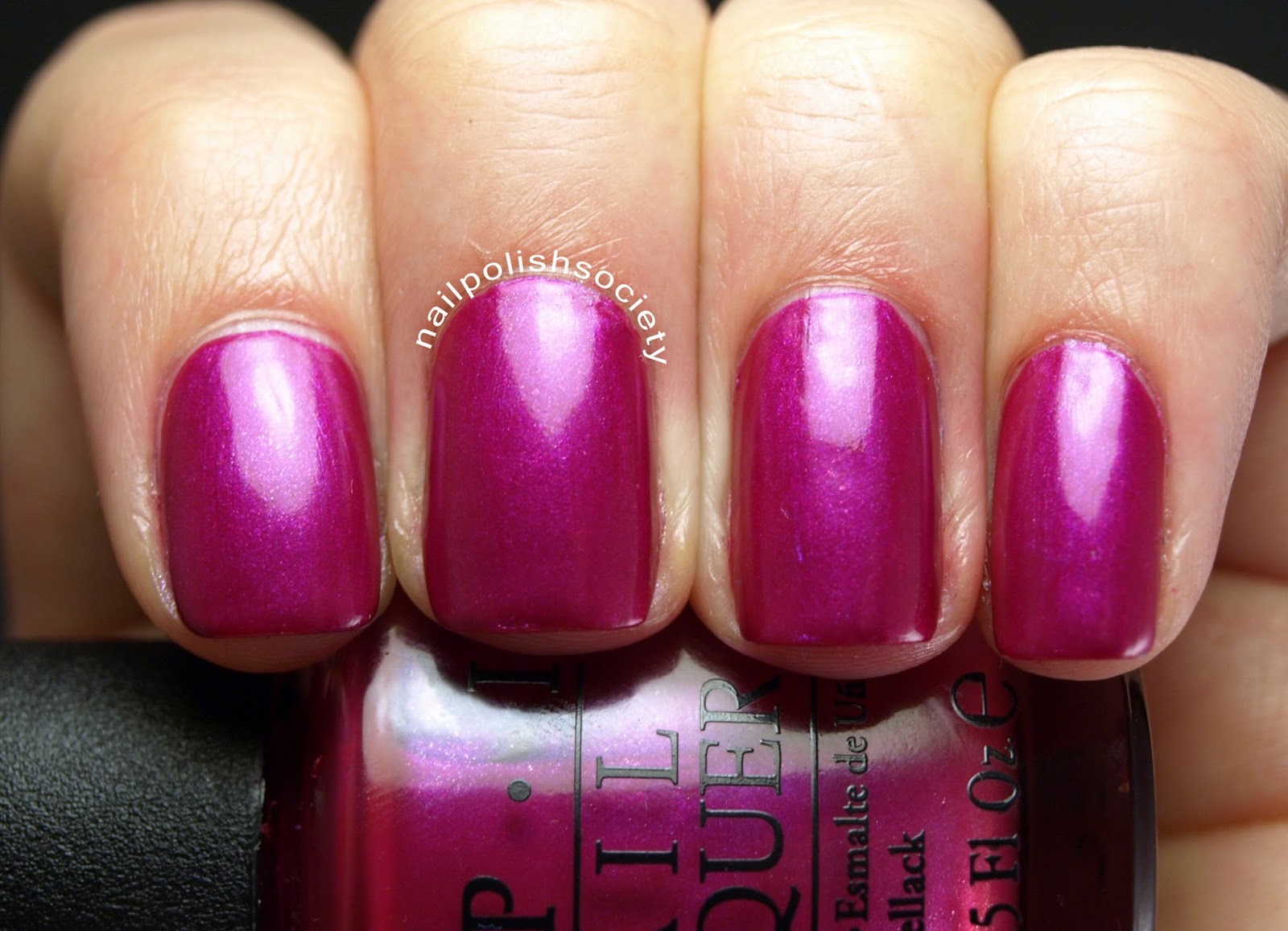 Nail Polish Society: NOTD: OPI Flashbulb Fuchsia