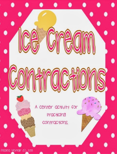 Ice Cream Contractions | Pride and Primary