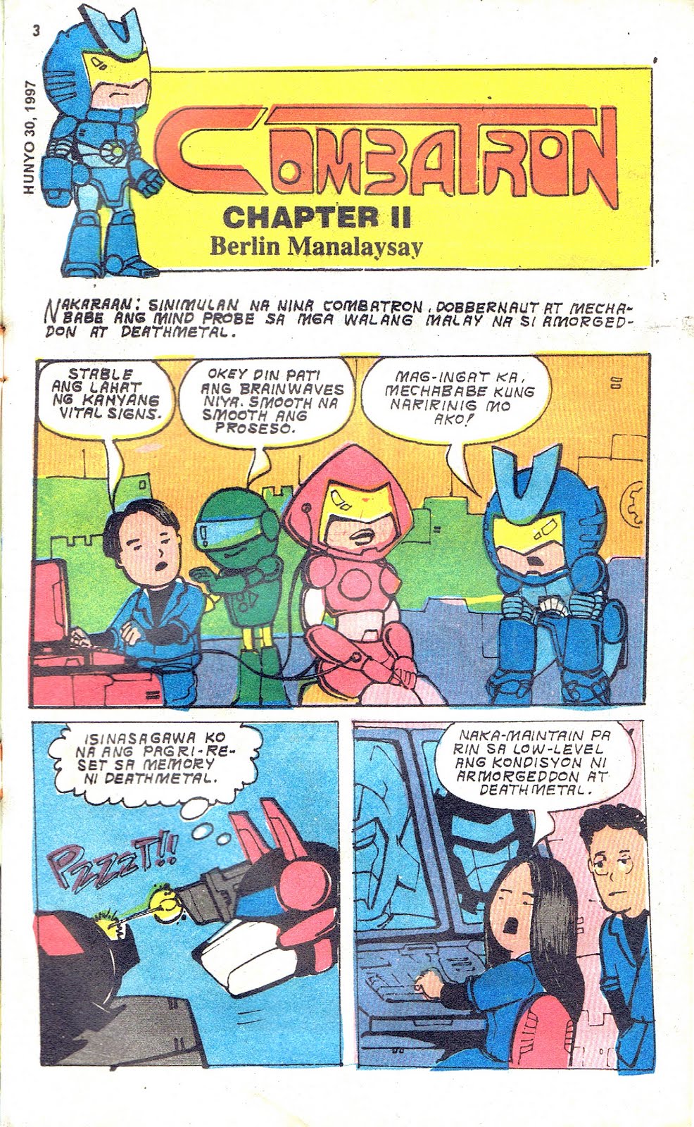 Haru Haru Komiks: Combatron - Classic Pinoy Comic Charater of the Day