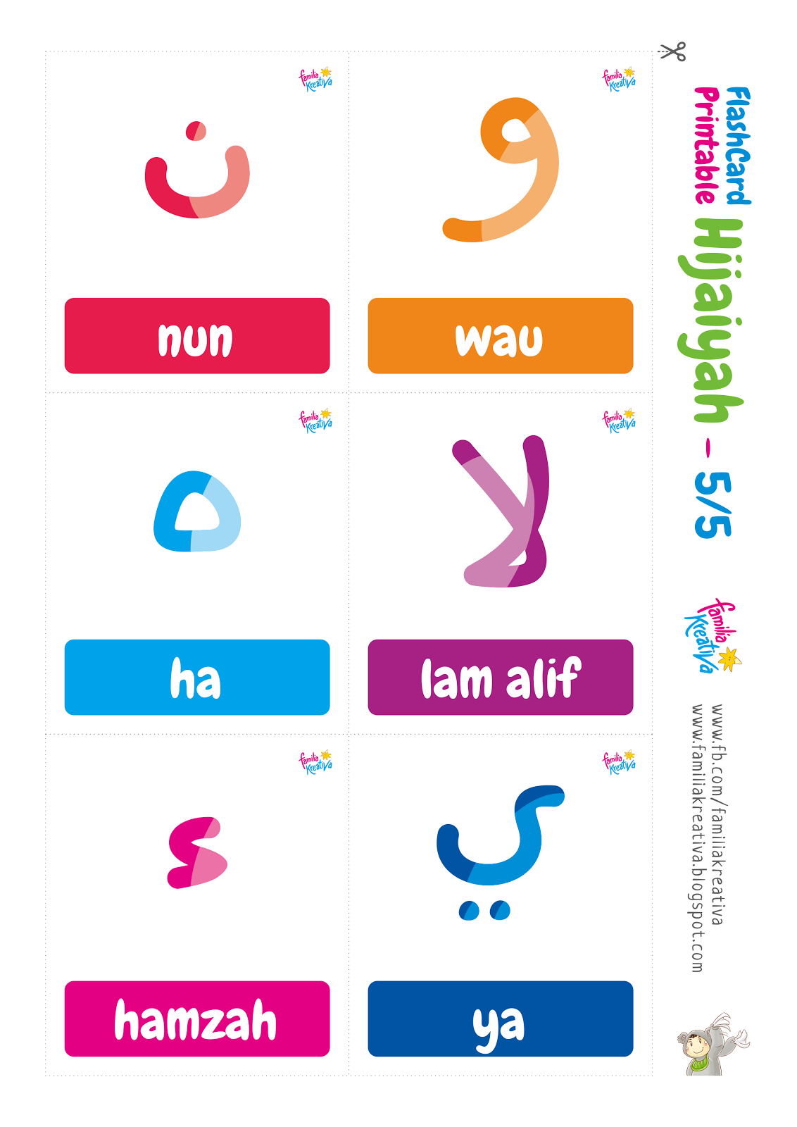 Flash card belajar membaca huruf abjad - srpna