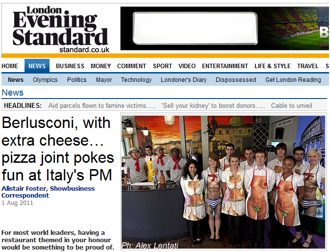 "Bunga Bunga" pizza: Ar iu redi for? - AgoraVox Italia