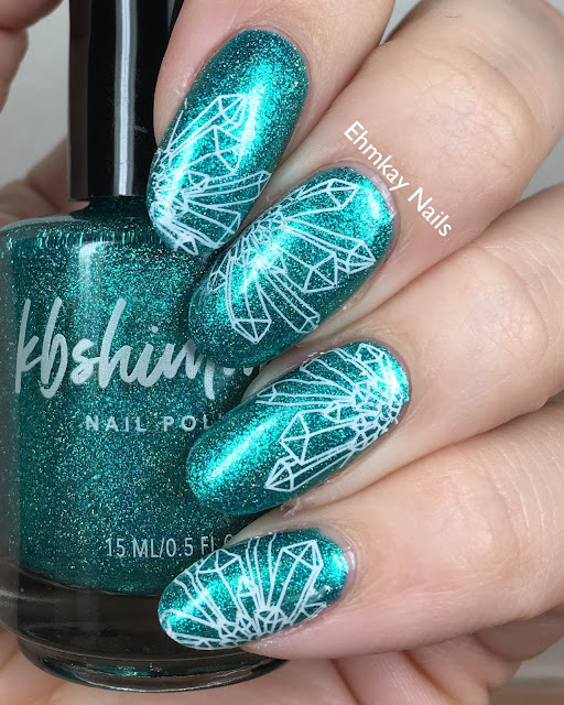 ehmkay nails: Beryl Crystal Nail Art for 38th Anniversary