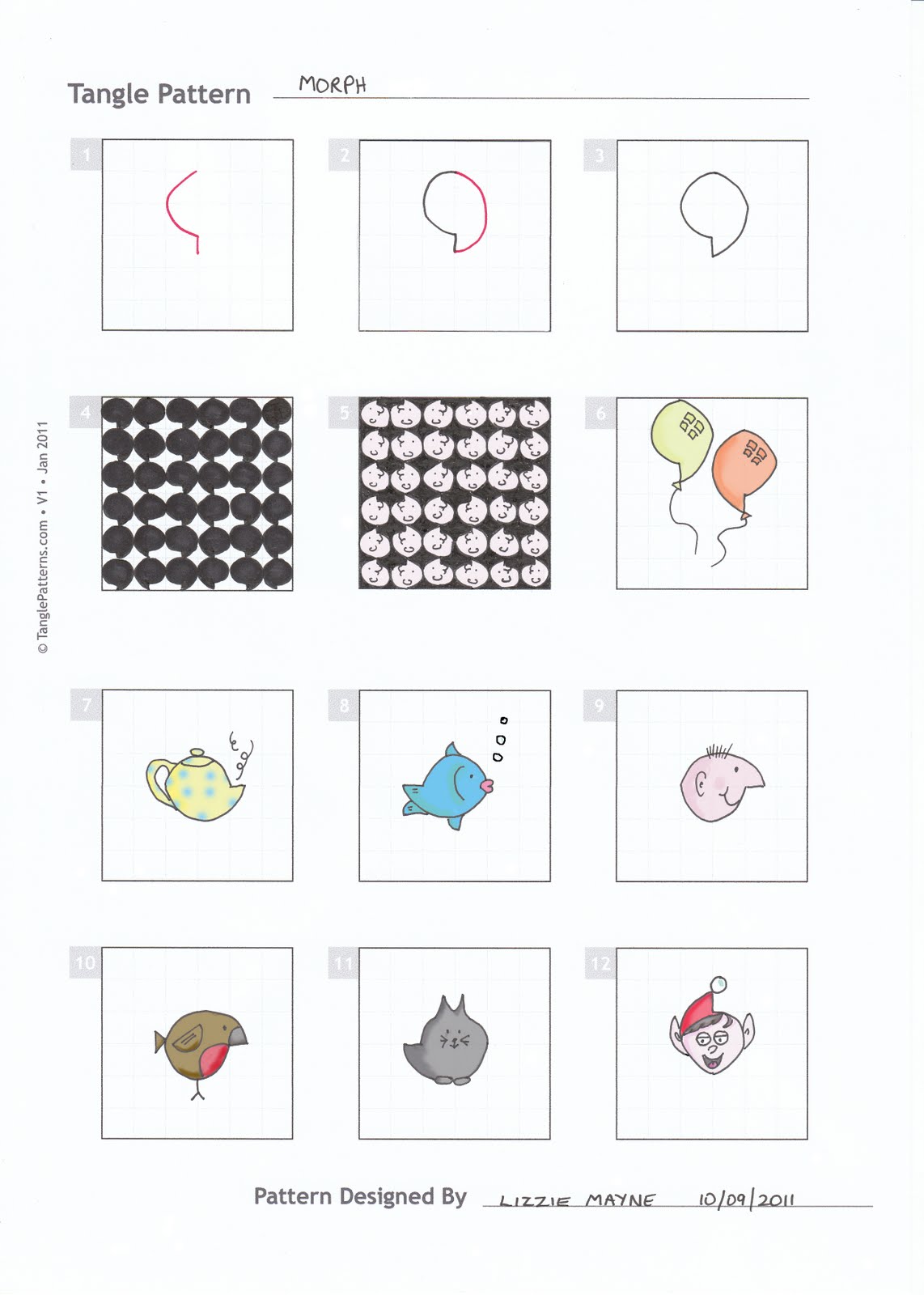 ZT for Kids!: Tangle Pattern 'Morph'