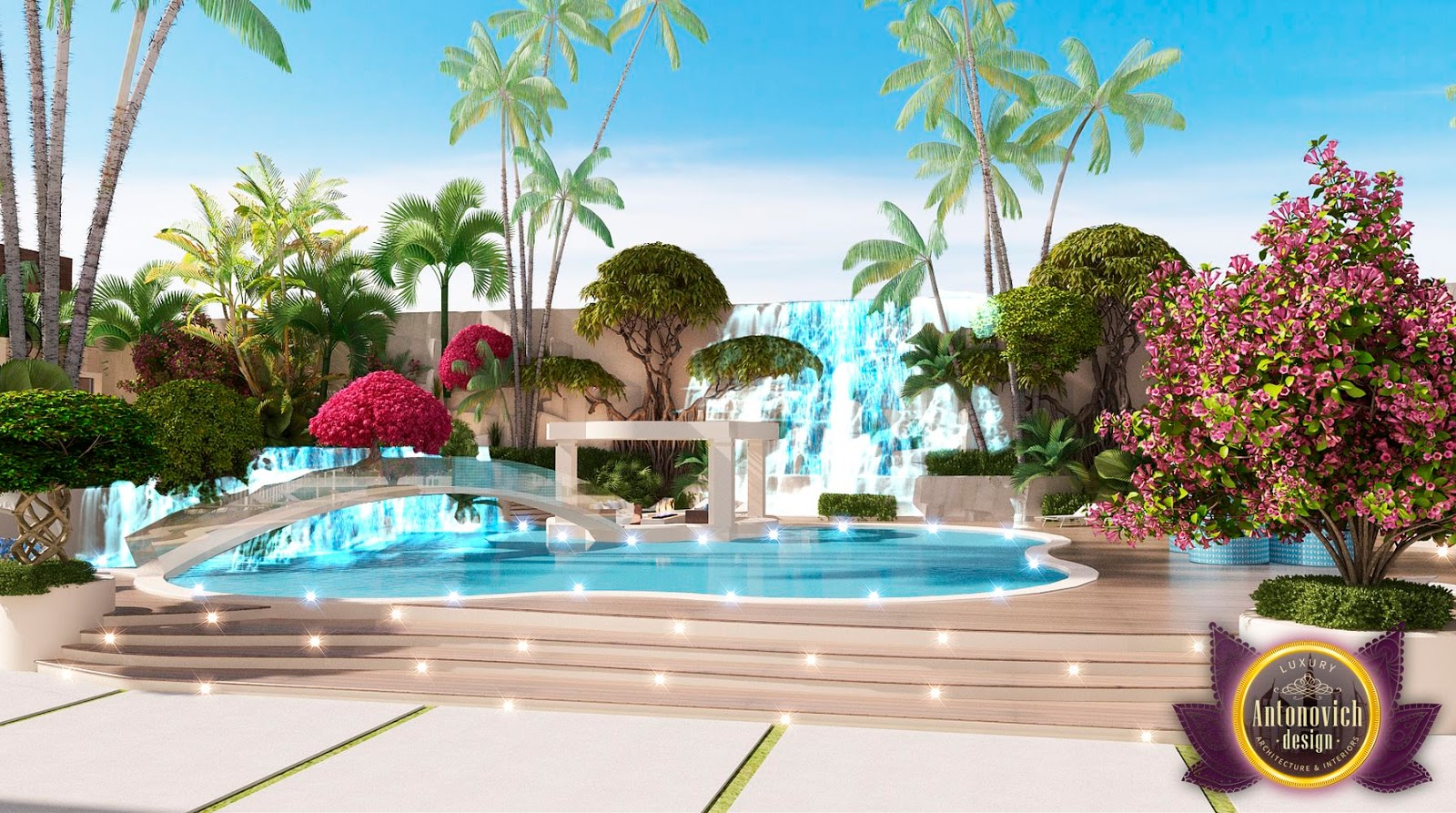 LUXURY ANTONOVICH DESIGN UAE: Landscaping by Luxury Antonovich Design