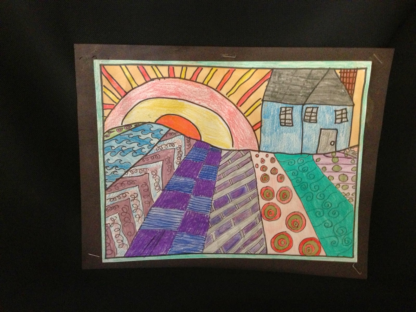 Creation Station: Heather Galler inspired landscapes, Fourth Grade