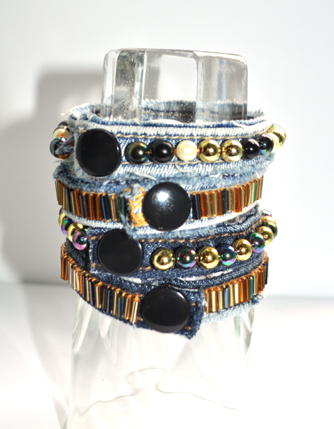 Av Susanne - in english: Denim bracelets
