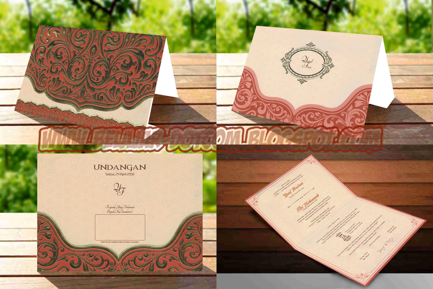 Download Settingan Blanko Undangan ERBA Lengkap Format Cdr - SIAP UJIAN