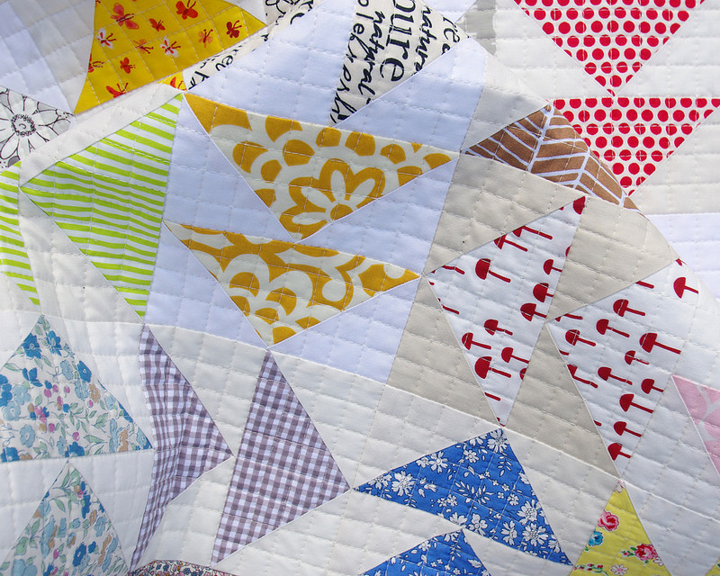 Red Pepper Quilts: Double Flying Geese Quilt - A Finished Quilt