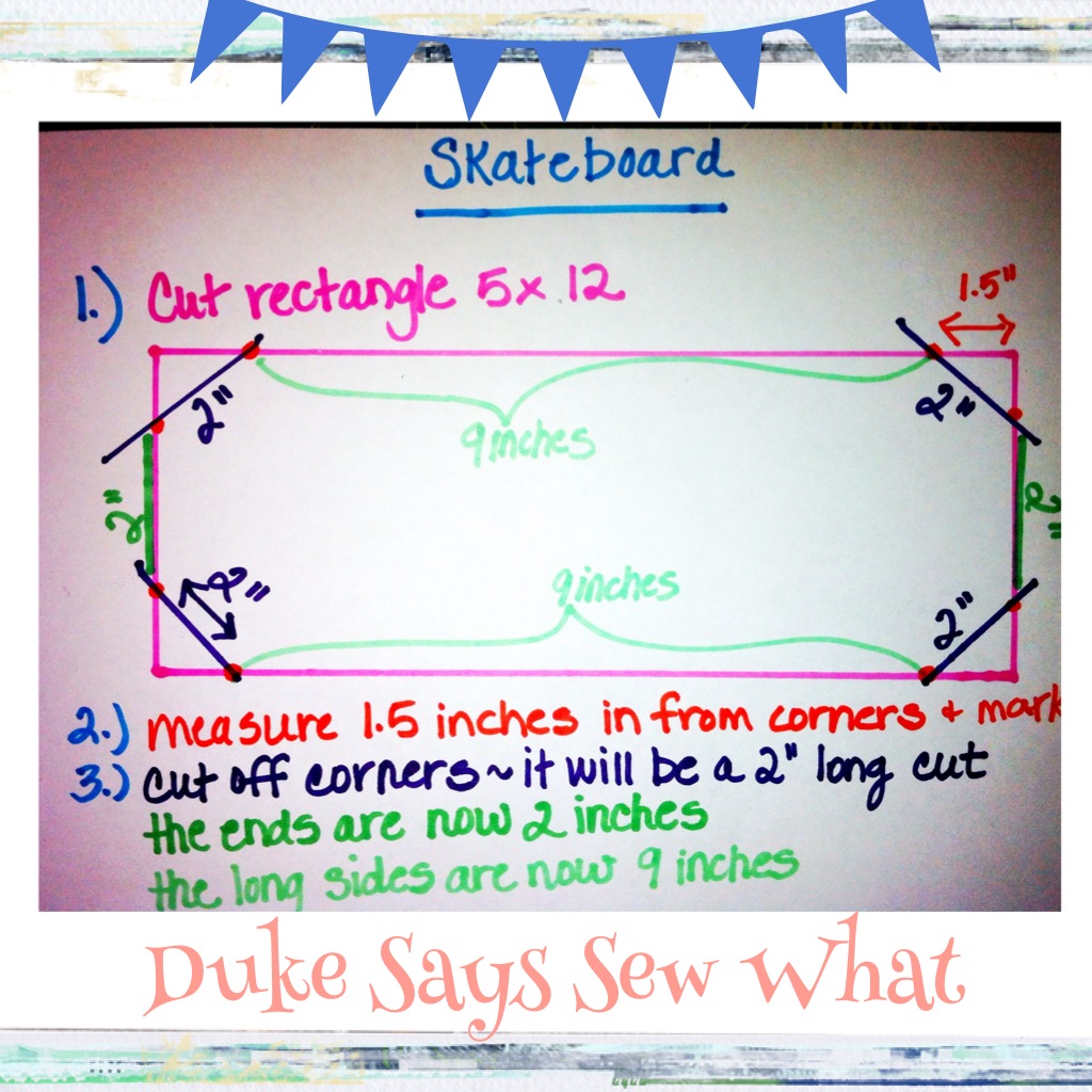 Duke Says Sew What: Skateboard block tutorial