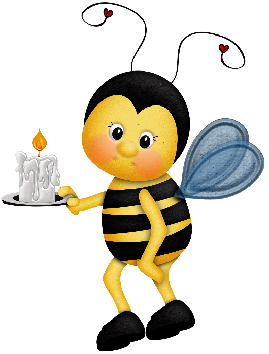 ♥ Dibujos a color ♥: Abejas muy tiernas