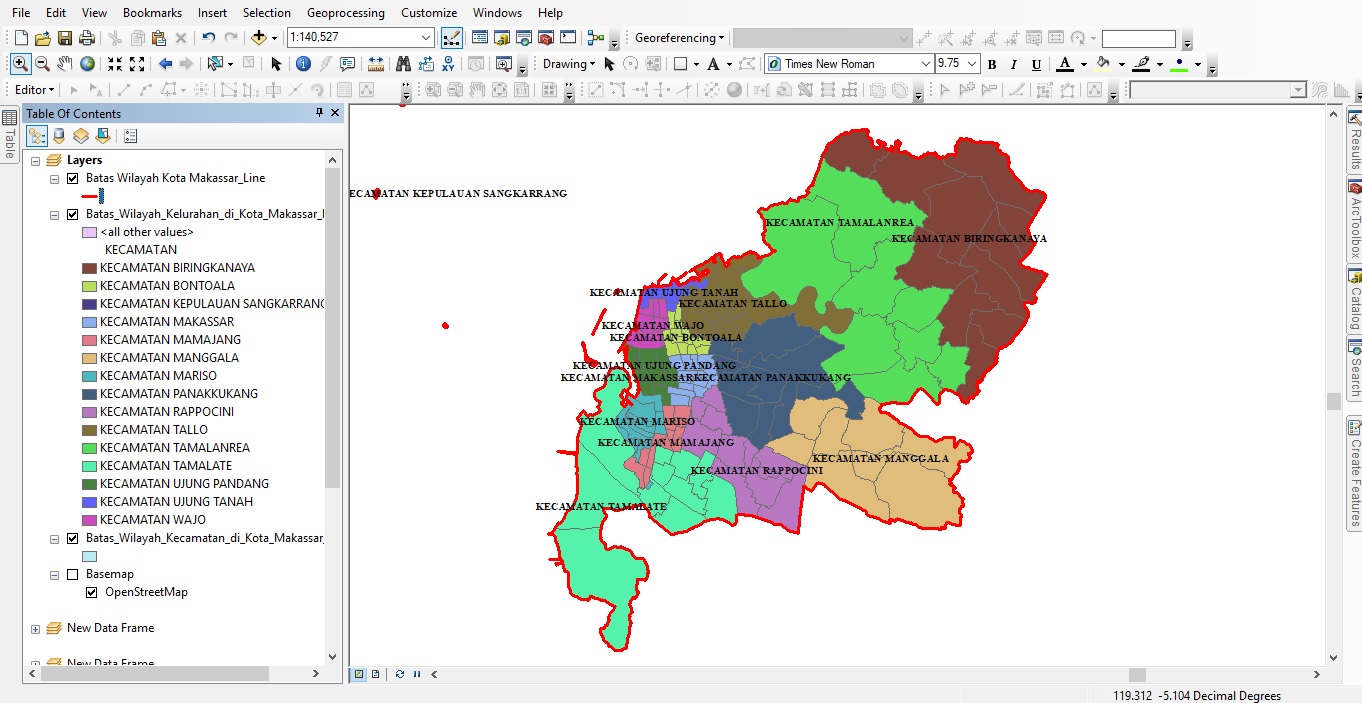 Peta Digital (Shapefile) Makassar, Sulawesi Selatan - Milky_Quartz12