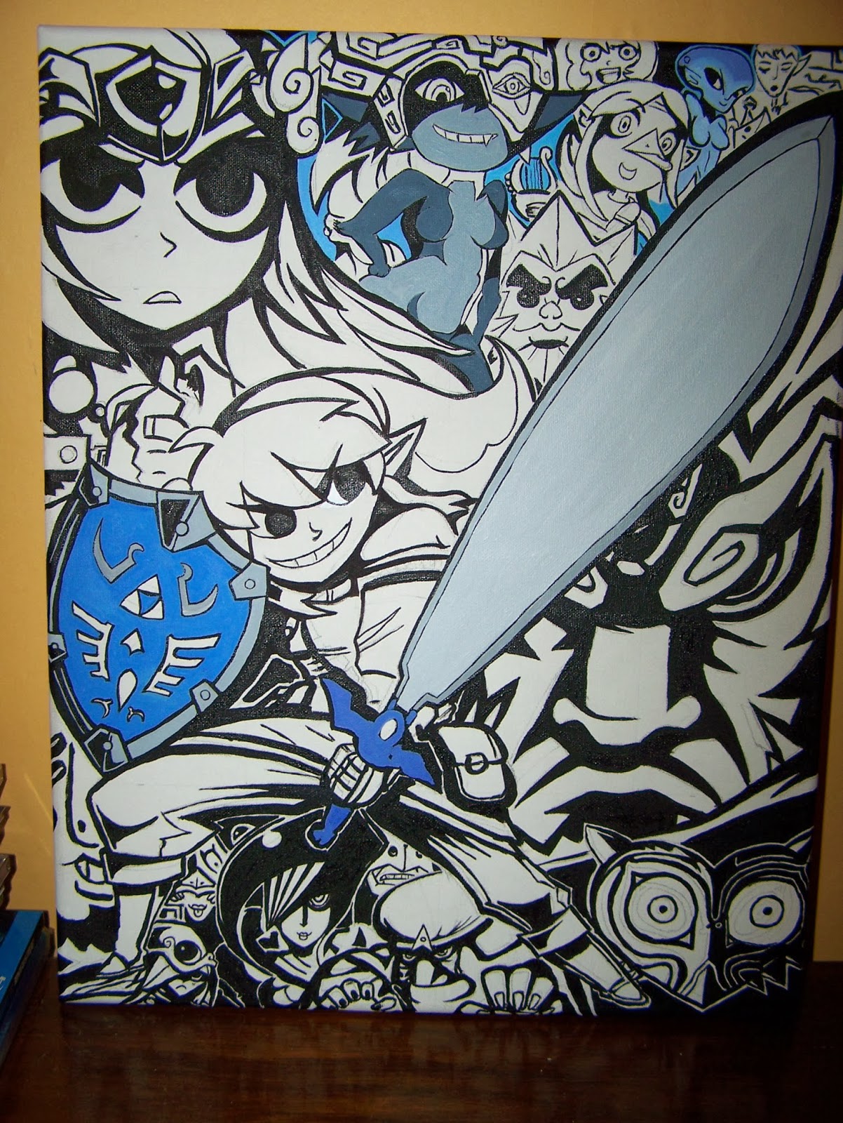 canvas and paints: Zelda colours started