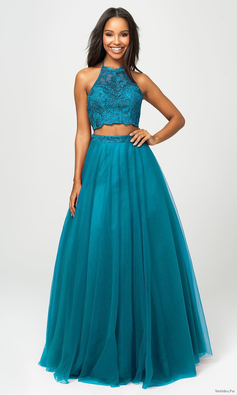 Vestidos de Fiesta Dos Piezas ¡21 Lindas Opciones! | Vestidos | Moda ...