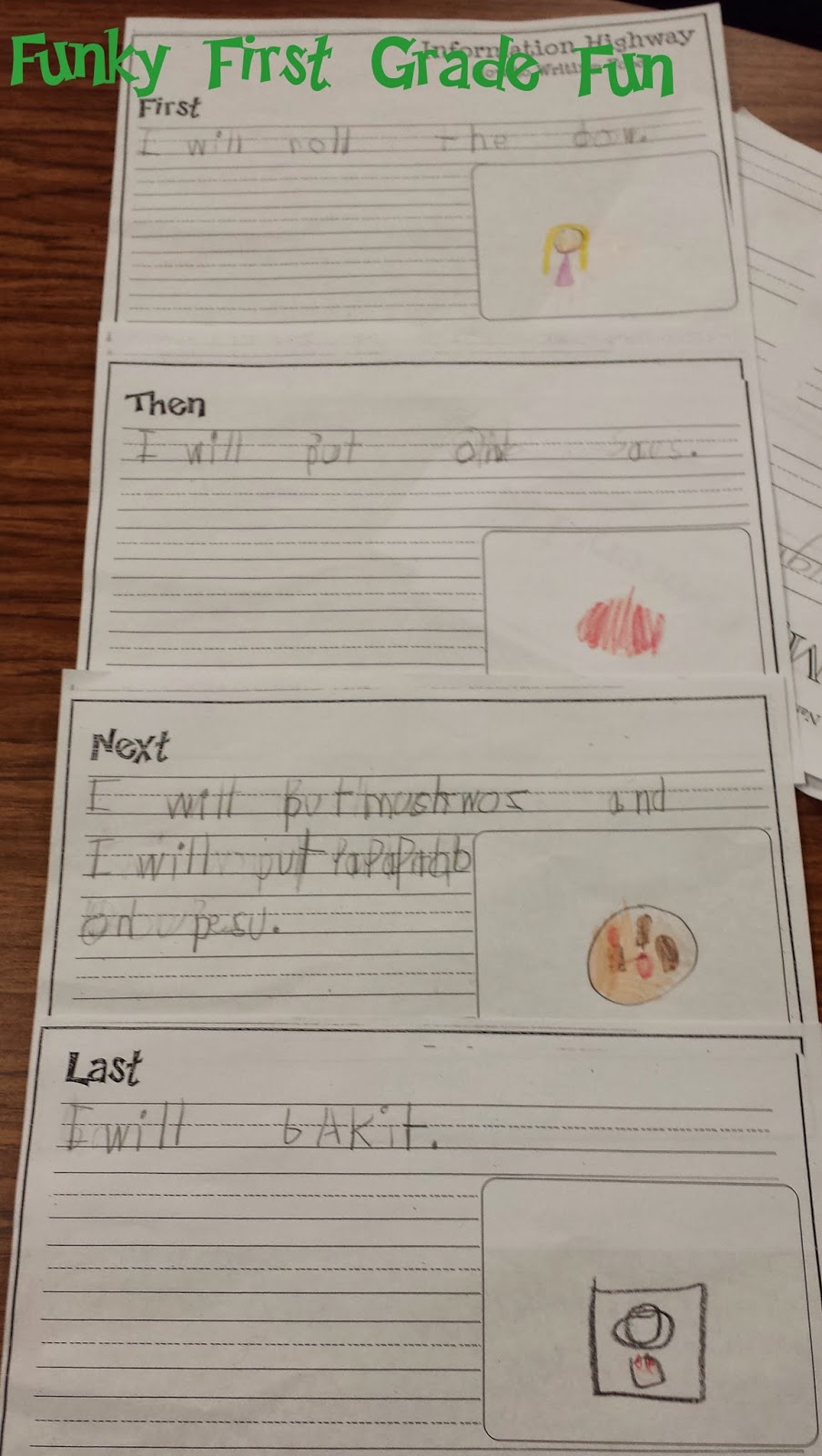 Funky First Grade Fun: How to Writing: A Peek into Kindergarten