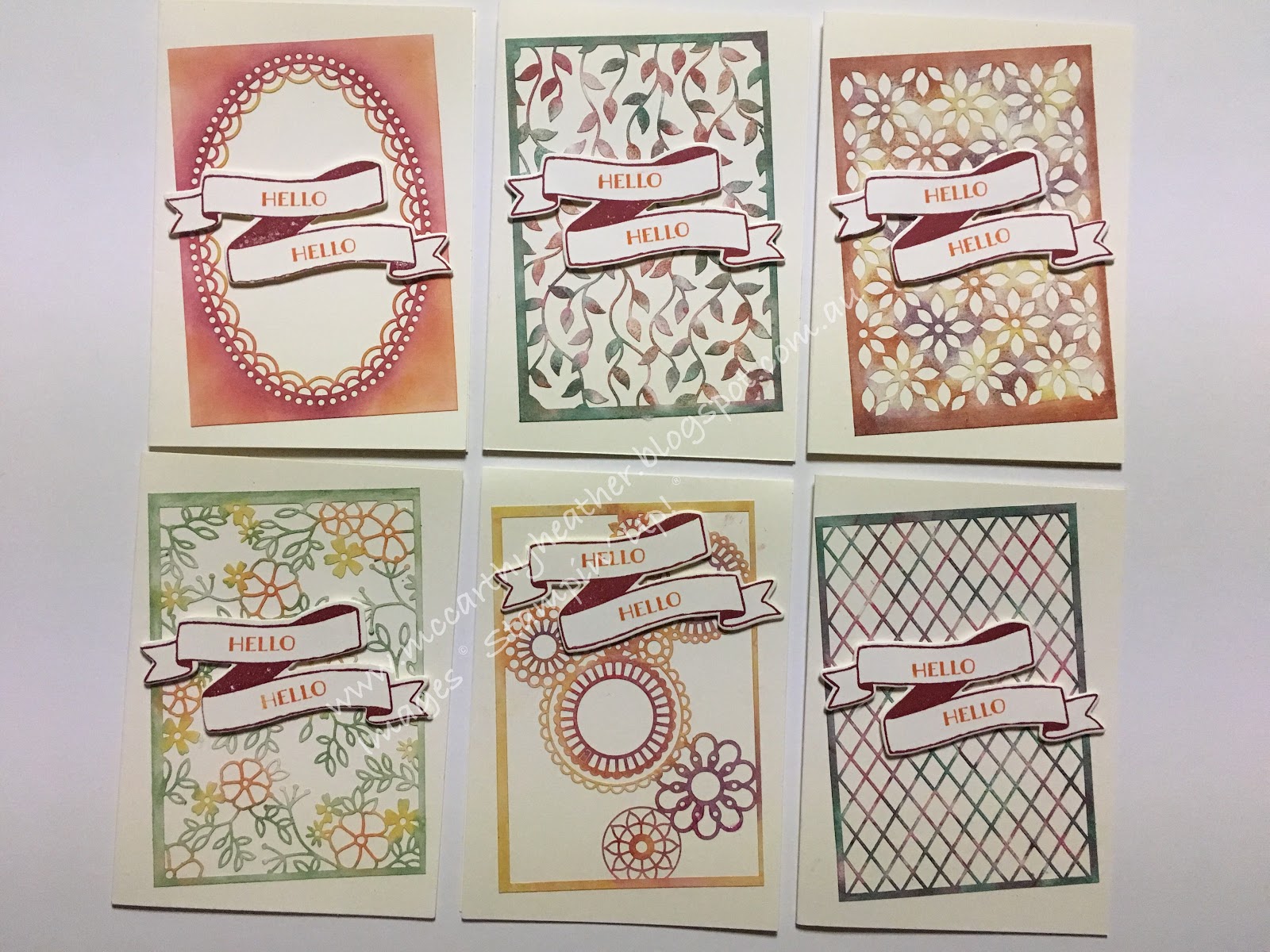Cards for August Classes