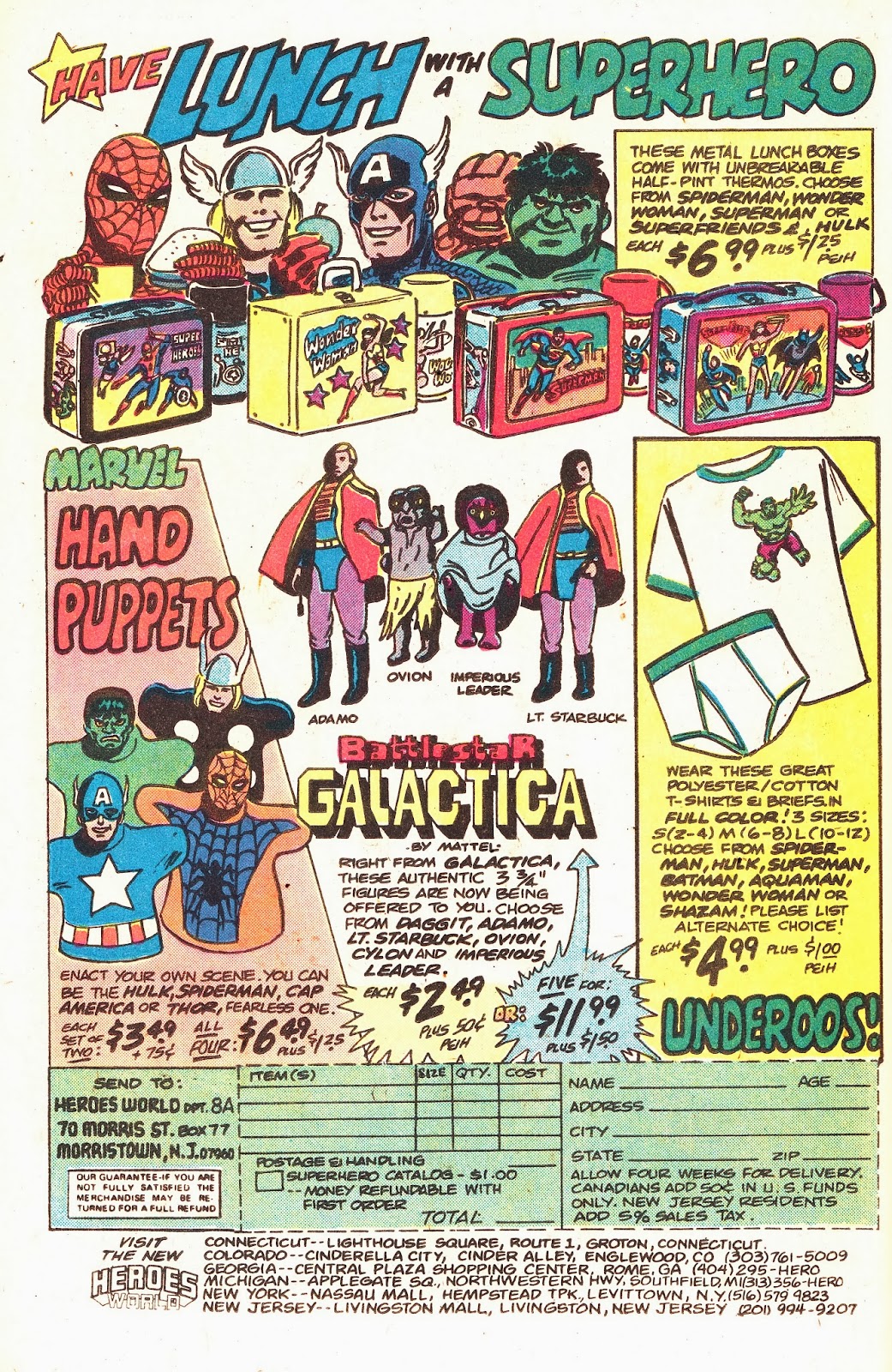 STARLOGGED - GEEK MEDIA AGAIN: 1979: HEROES WORLD ADVERT