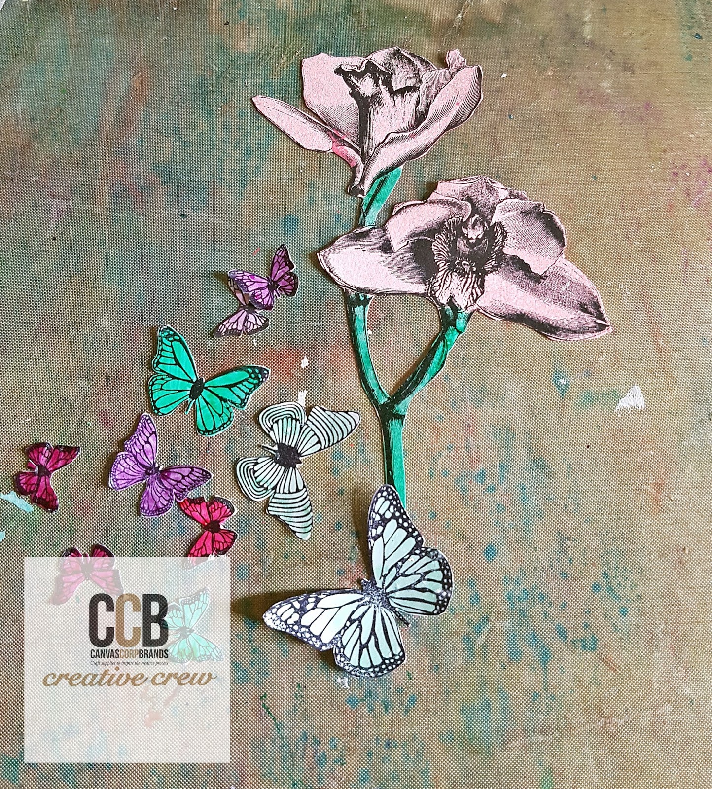 Spring Flowers Mixed Media Art Journal | Life in a Snapshot