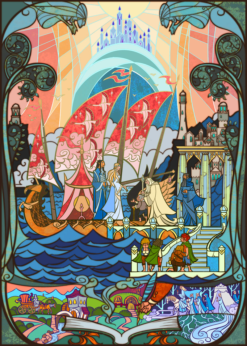 The Geeky Nerfherder: Cool Art: 'Grey Havens' by Jian Guo