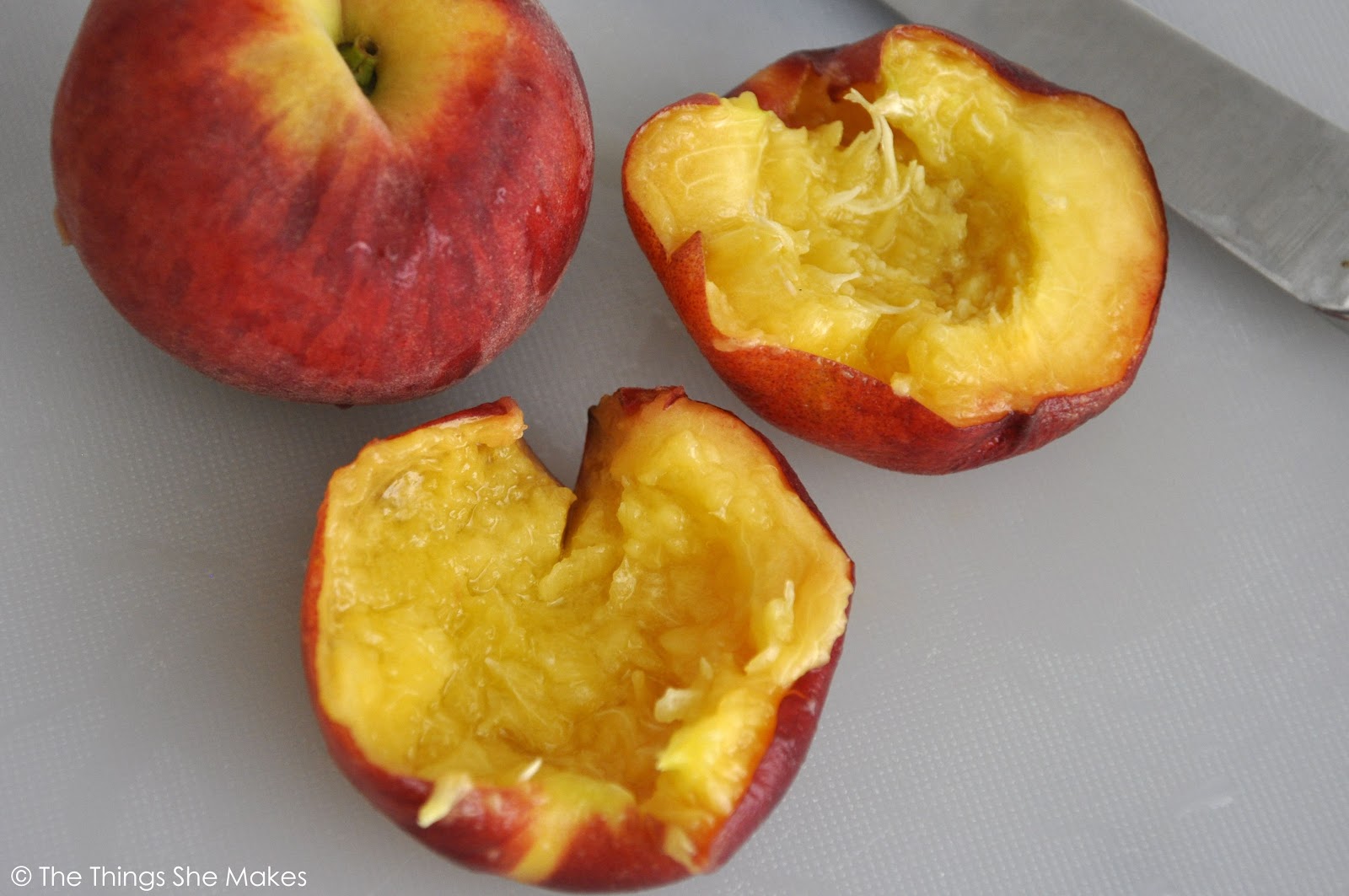 How to Make a Baked Peaches Dessert | The Things She Makes