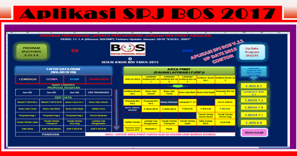 Aplikasi SPJ BOS Format Terbaru Tahun Ajar 2017/2018 - Biologizone