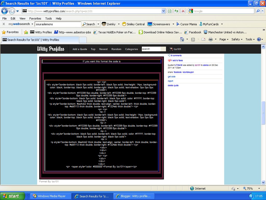 Witty profiles scroll boxes and layouts
