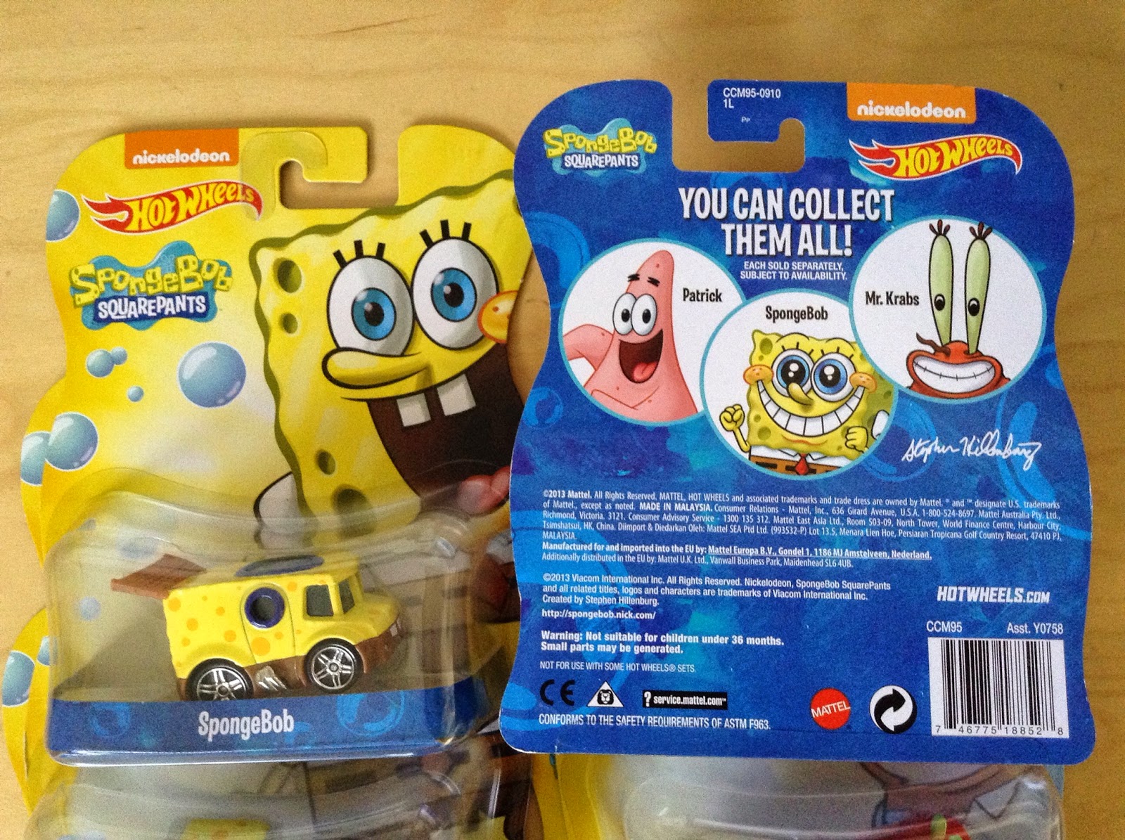 JULIAN'S HOT WHEELS BLOG: 2013 SpongeBob SquarePants Assortment from HW ...