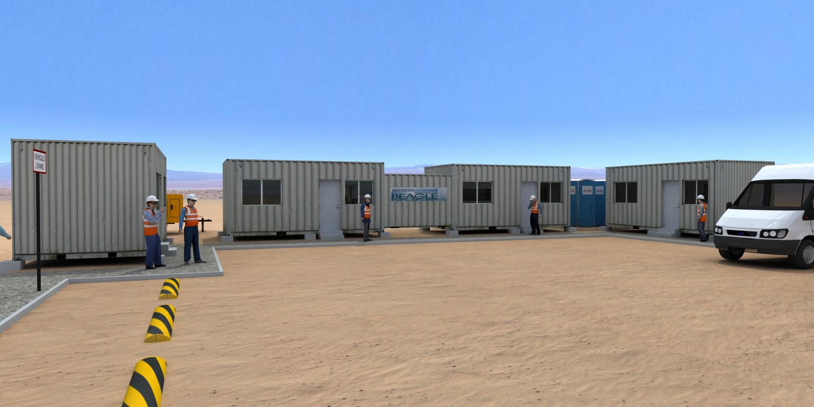 3D PROYECTUAL: Instalación de faena