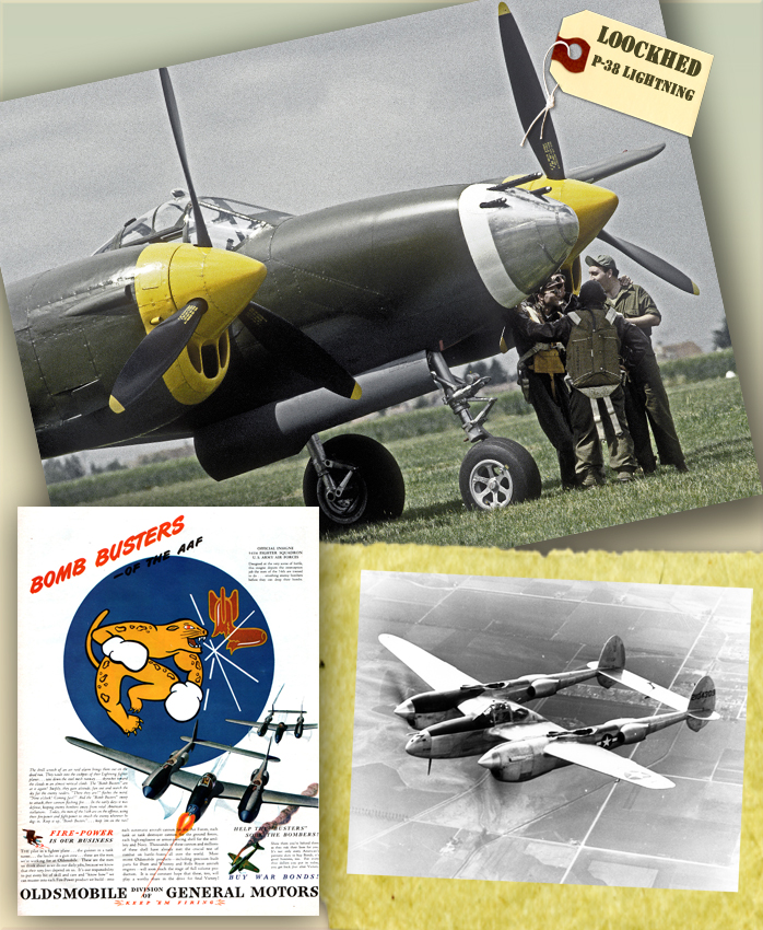 BigBlock Agency: Lockheed P-38 Lightning : le "Diable à queue fourchue"