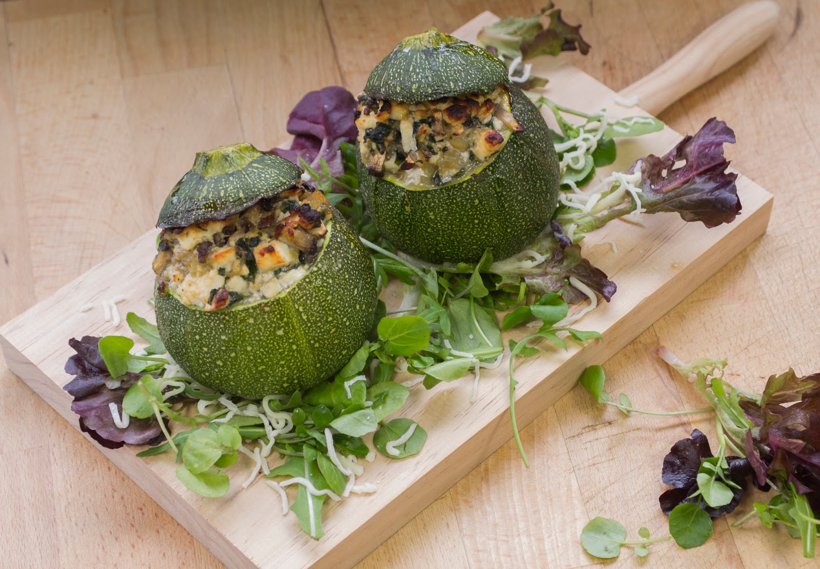 COURGETTE REDONDA RECHEADA STUFFED ROUND COURGETTE - COOKING HAPPINESS