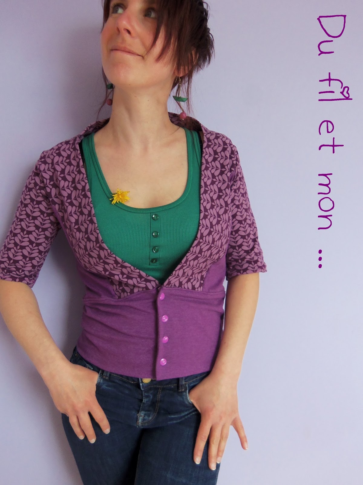 Du fil et mon...: Premier Gilet ou guilet guili