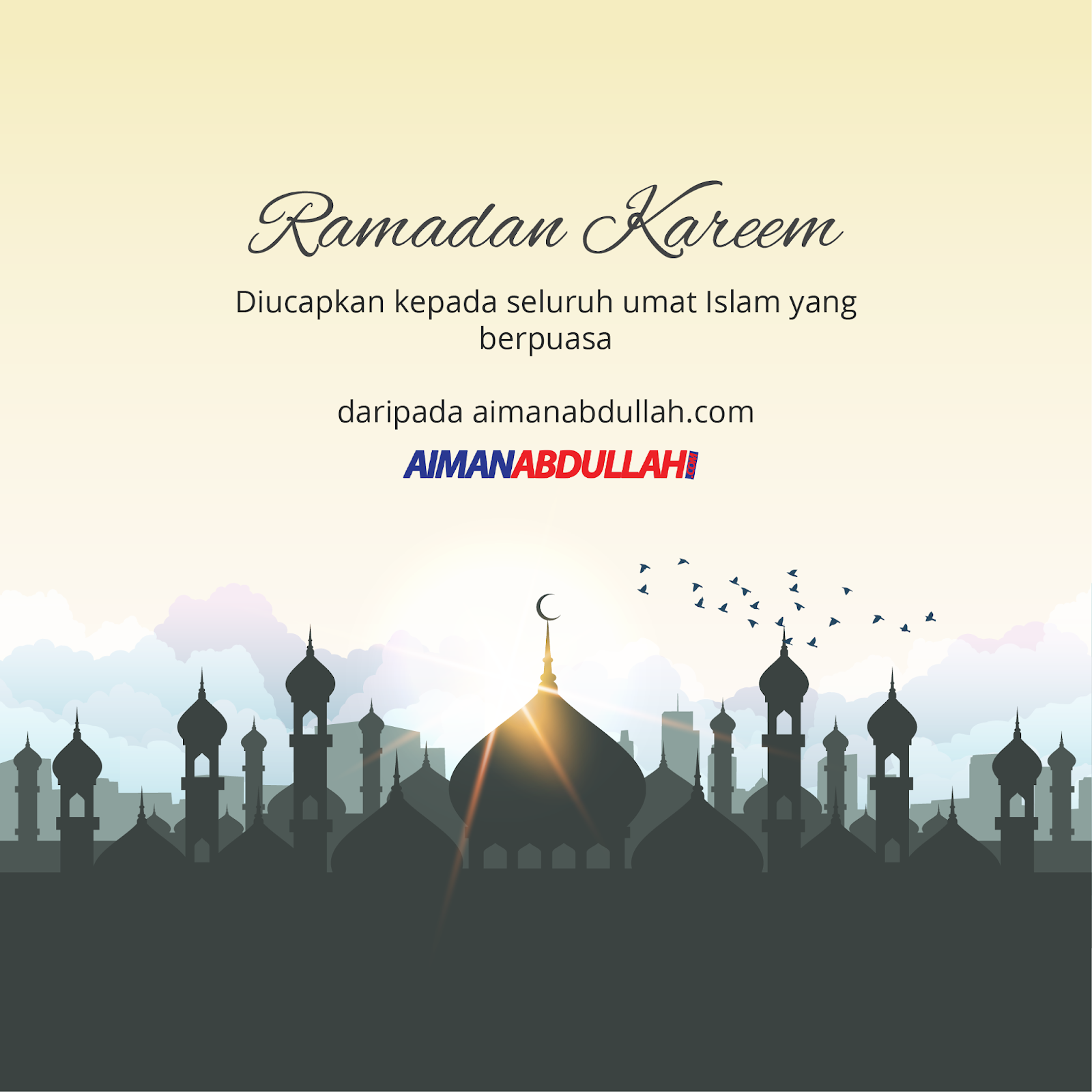 Selamat Menyambut Bulan Ramadan