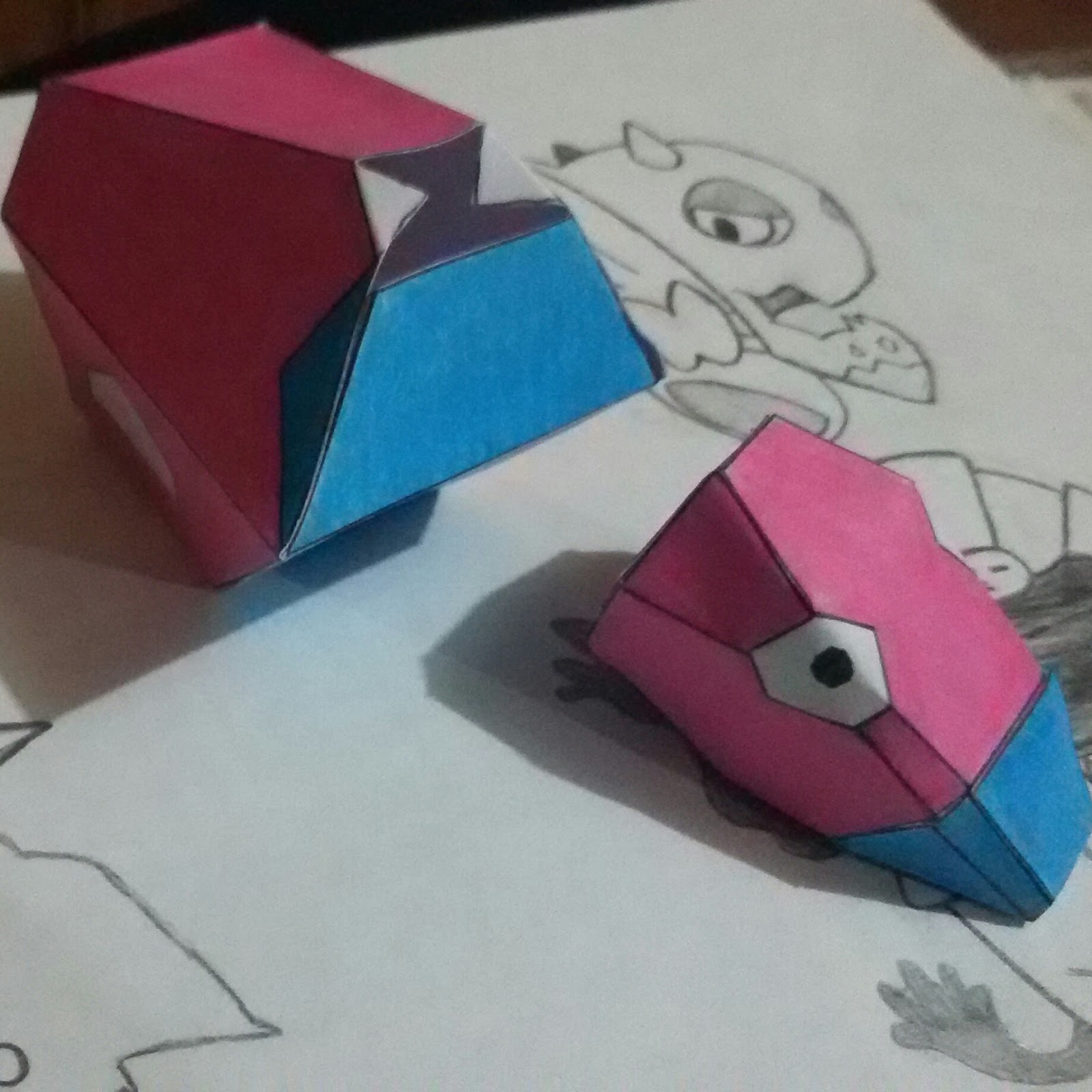 Tutorial Papercraft Porygon 3D