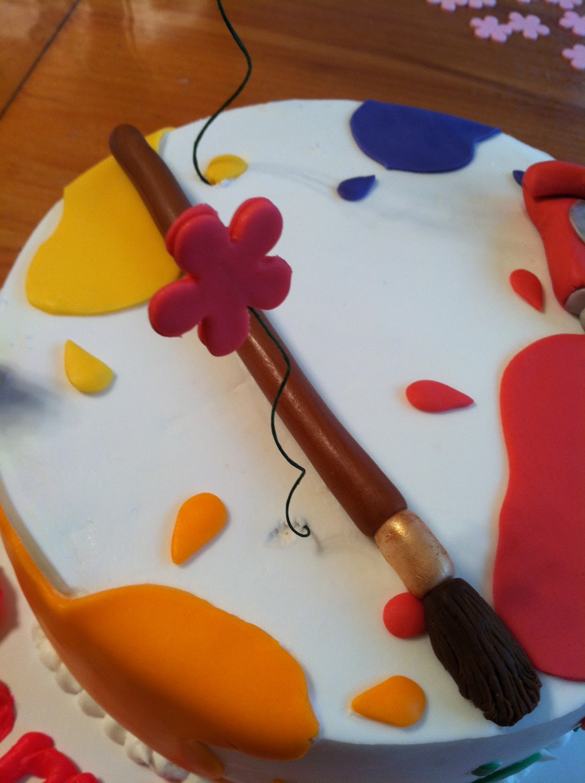 Introducing....: Birthday cake for an aspiring 10 year old artist