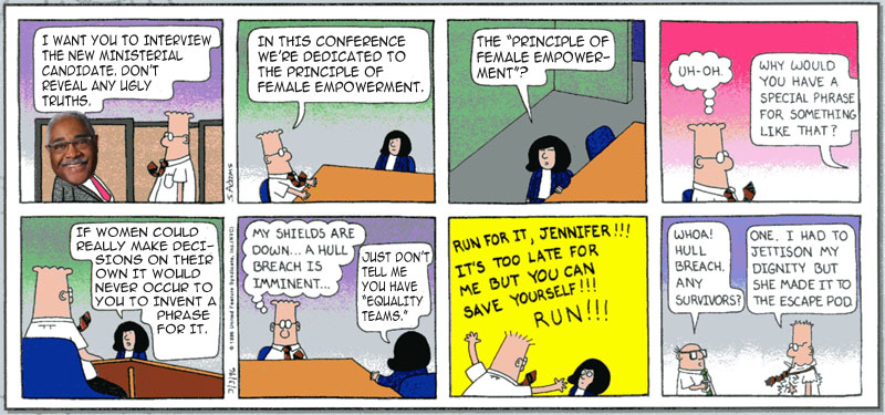 Dilbert Cartoon About Interviewing