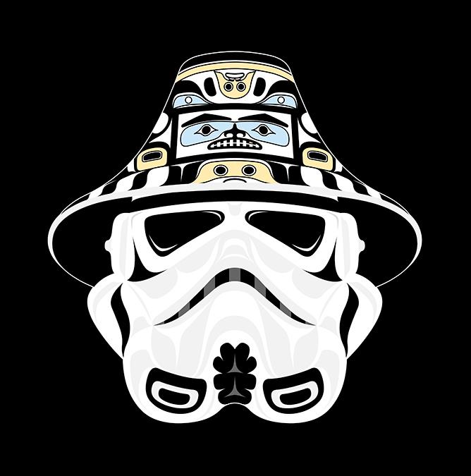 White Wolf : Star Wars, Native Style: Andy Everson Uses Characters To ...