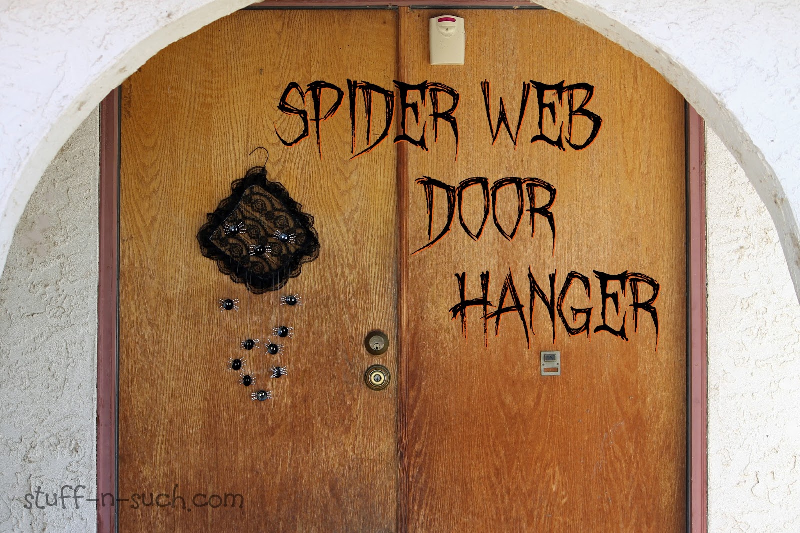 Stuff-n-Such By Lisa: Spider Web Door Hanger For Halloween