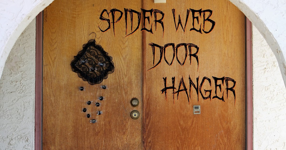 Stuff-n-Such By Lisa: Spider Web Door Hanger For Halloween