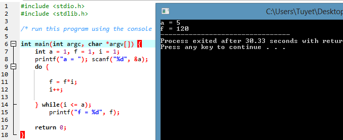 Manh Doraemon: Day 4 - 3: Using do..while loop do some exercise