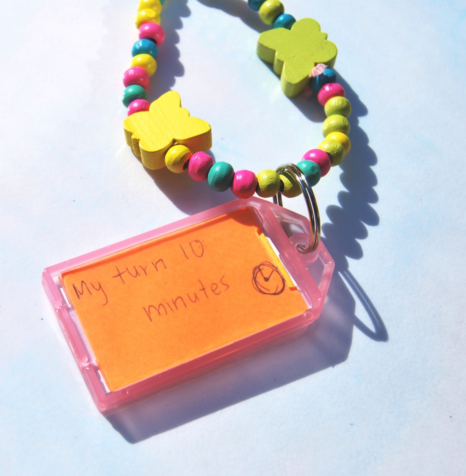 A Little Learning For Two: Reminder Necklaces