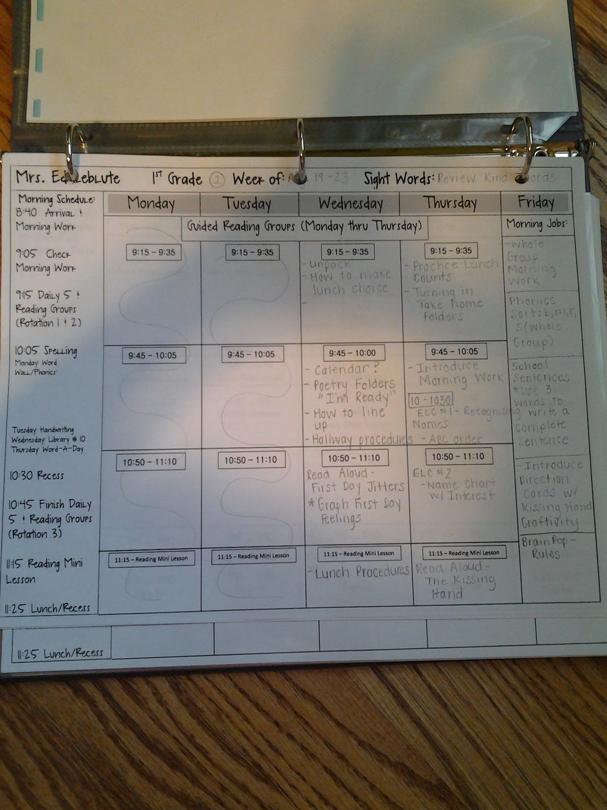 Spotted in First Grade: Optimum Organization...Teacher Planning Binder